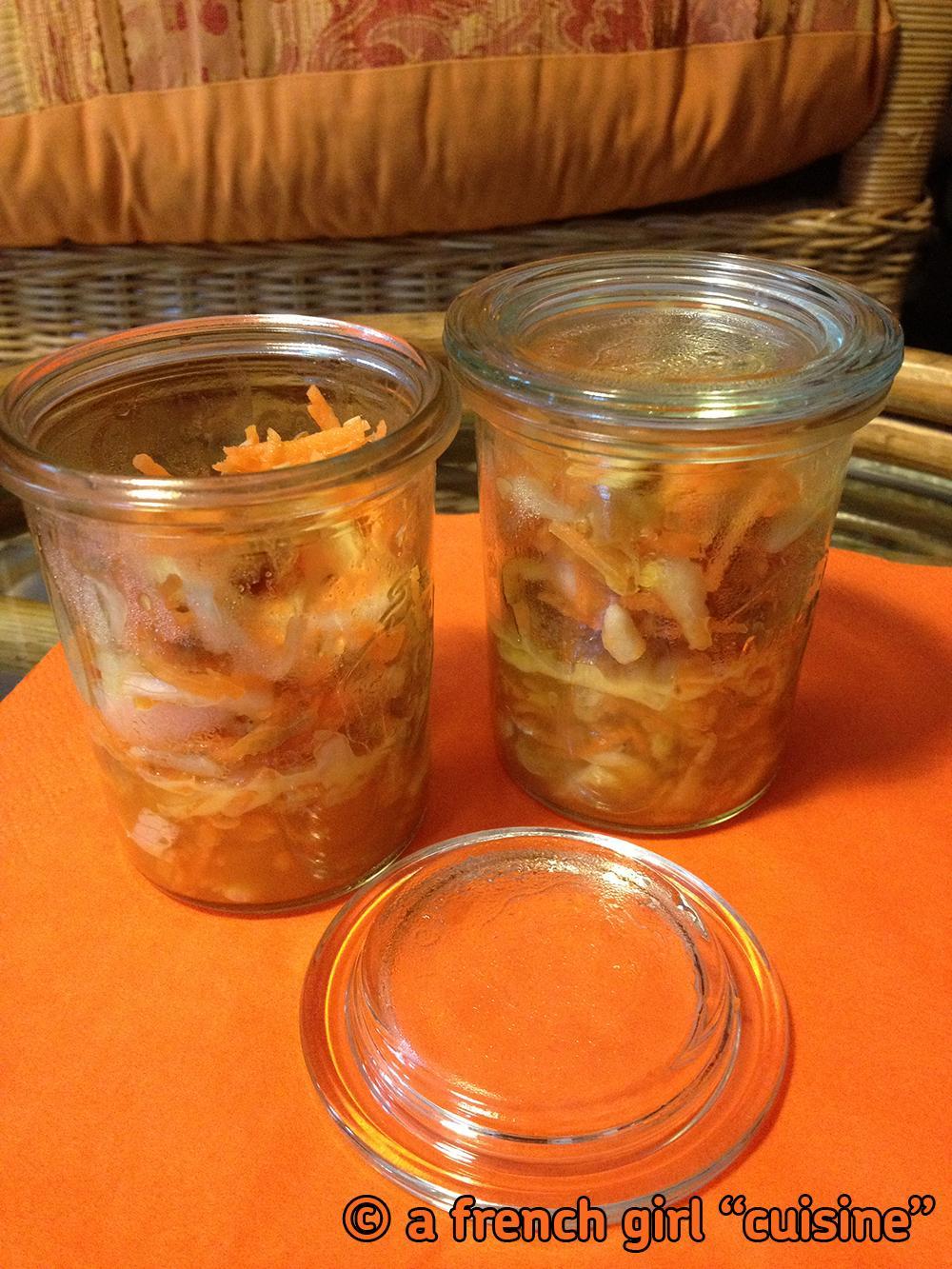 Chicory & Carrot Salad Verrine