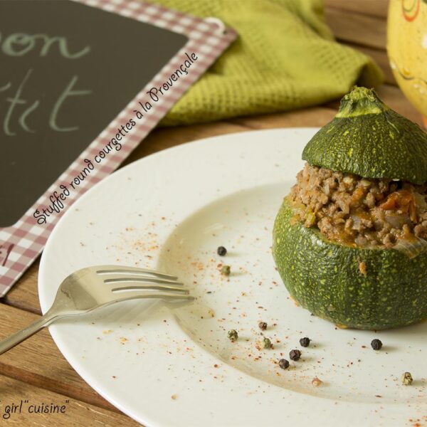 Stuffed round courgettes à la provencale