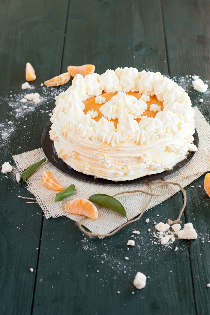 Frozen mandarin vacherin recipe - Une French girl cuisine