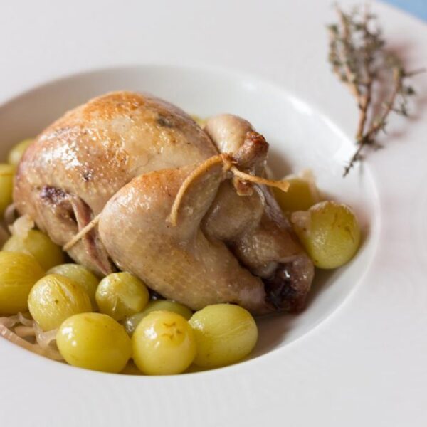 Quails with white grapes recipe - a French girl "cuisine"